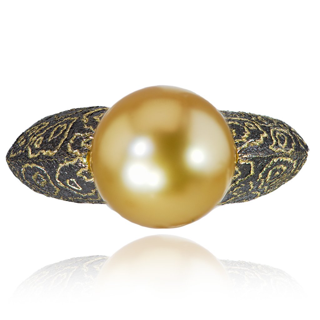 Gold Ring with South Sea Golden Pearl – A...