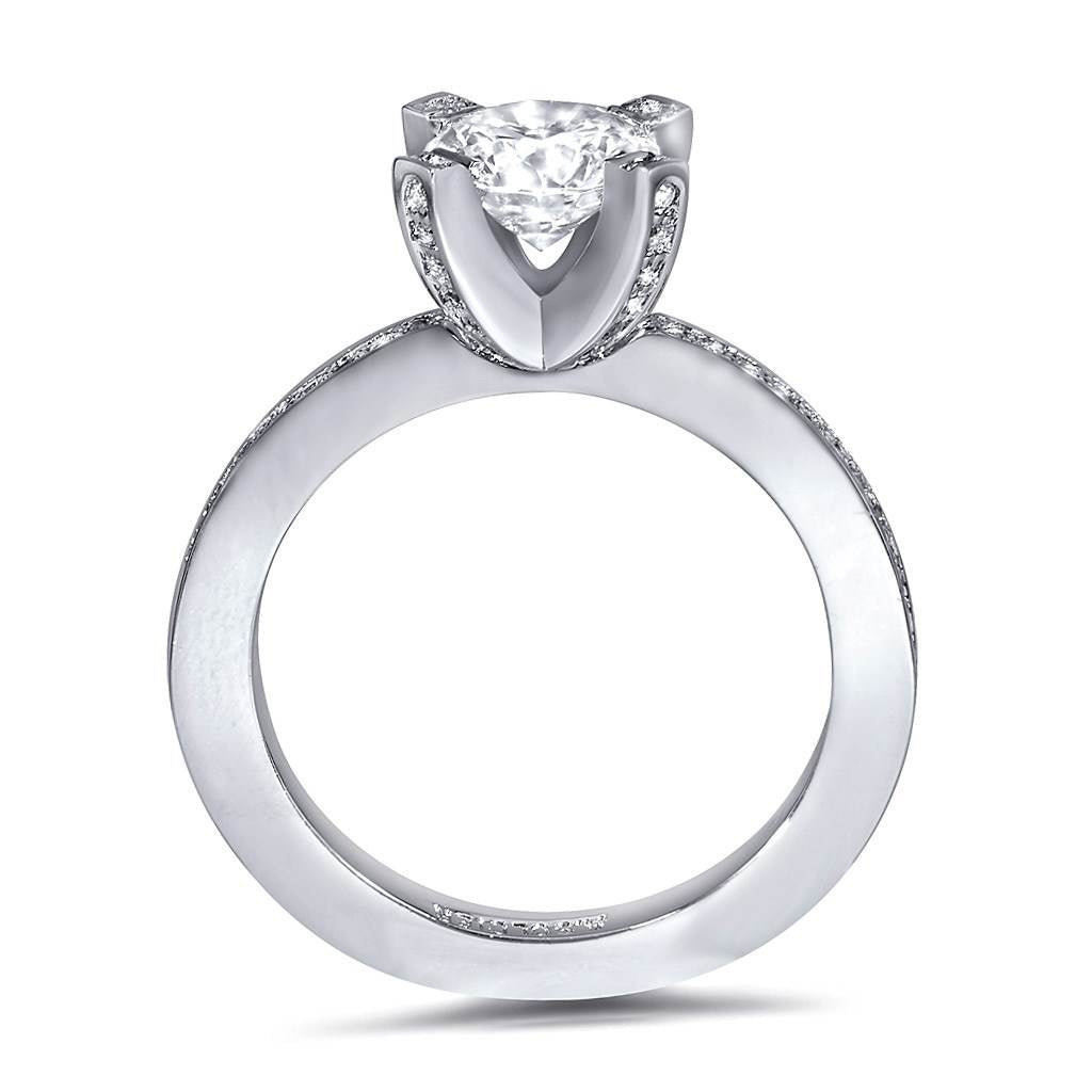 Princess Diamond Millennial Sphere Engagement Ring&...